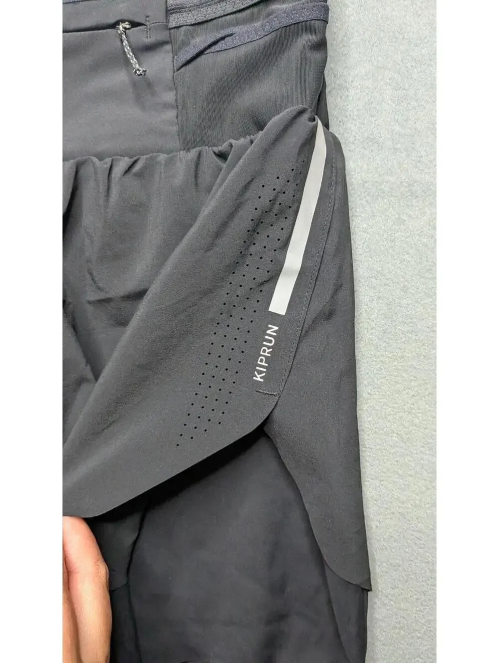 Shorts | Kiprun Shorts Mens M Black 7 Inch Lined Running Split Hem ...